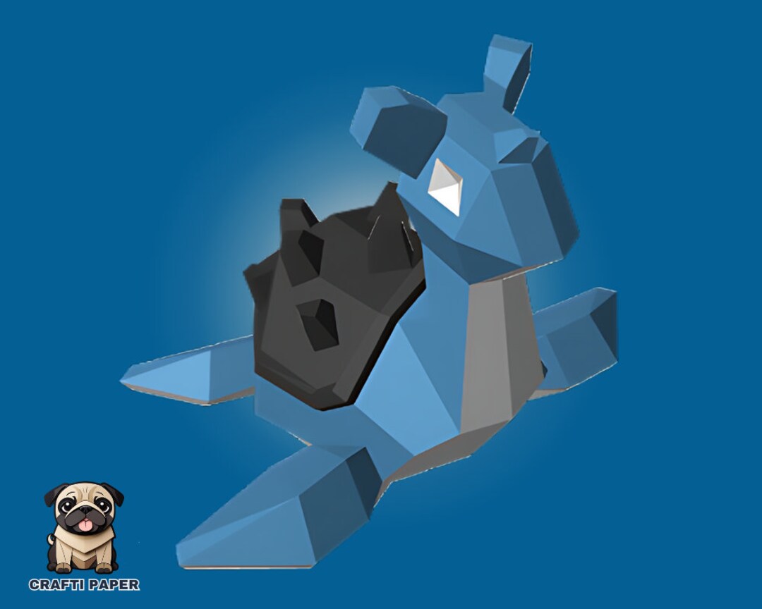 Animated Character Papercraft Template Template / Diy Animal Papercraft ...