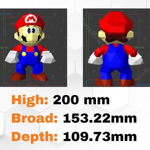 Papercraft Mario Template, Diy Super Hero Papercraft, 3d Template, PDF ...
