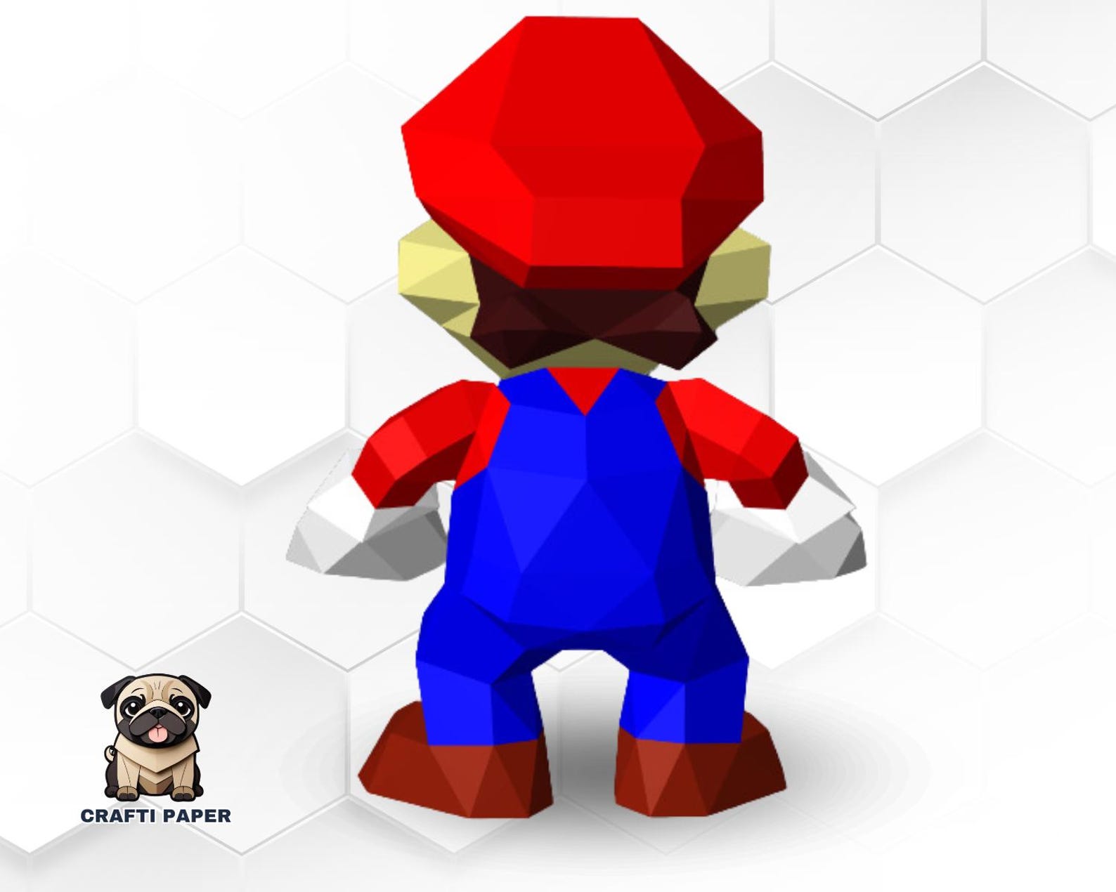 Papercraft Mario Template, Diy Super Hero Papercraft, 3d Template, PDF ...