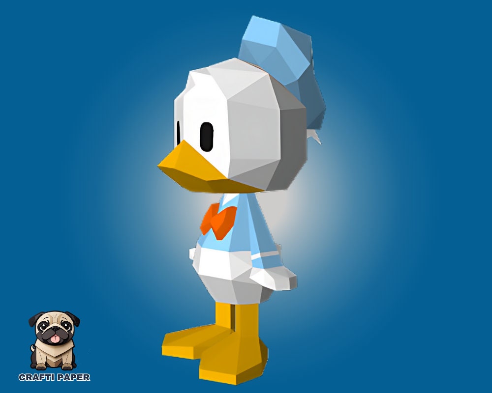 Cartoon Papercraft Kit - Low Poly 3D Origami, 3d Template, Home Decor ...