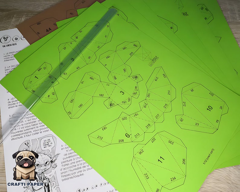 Super Hero Papercraft Template Set Low Poly Diy 3D Origami for Home ...