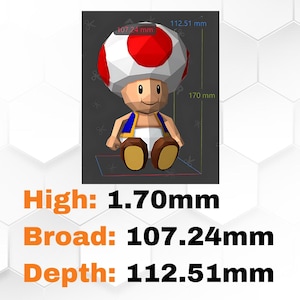 Papercraft Toad Template, 3D Home Decor, Gift, Low Poly 3D, PDF ...