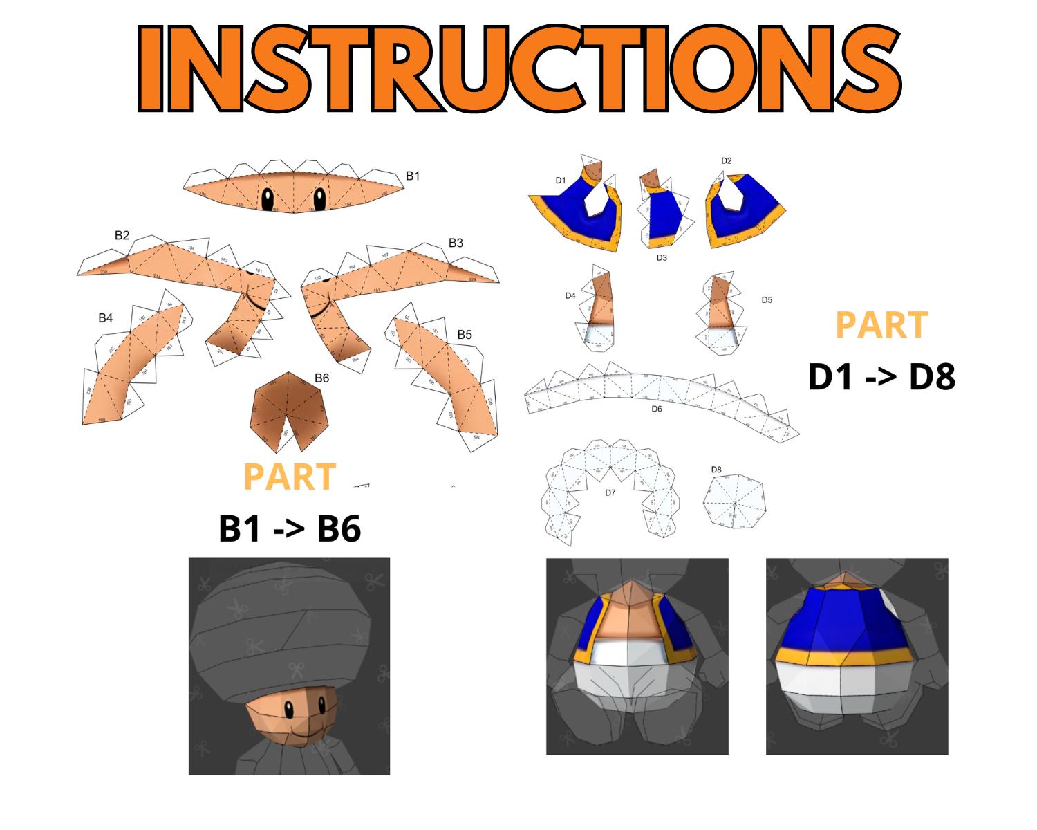 Papercraft Toad Template, 3D Home Decor, Gift, Low Poly 3D, PDF ...