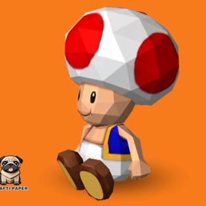 Papercraft Toad Template, 3D Home Decor, Gift, Low Poly 3D, PDF ...