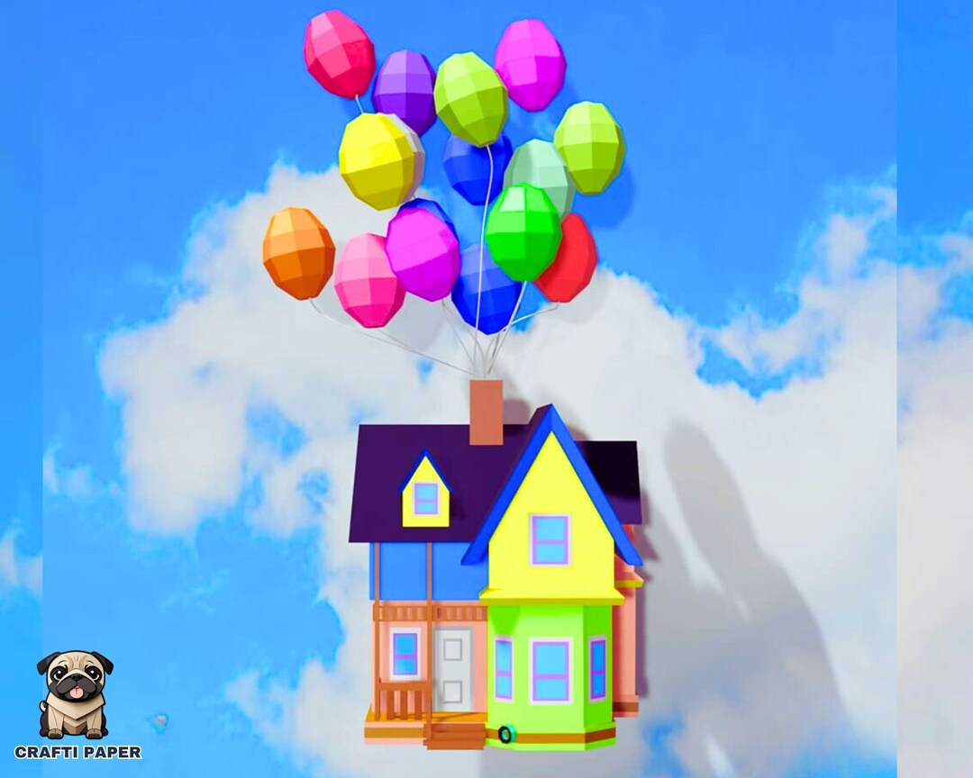 Up House Papercraft, Family, Kids Activities, 3D Pepakura Designs, DIY ...