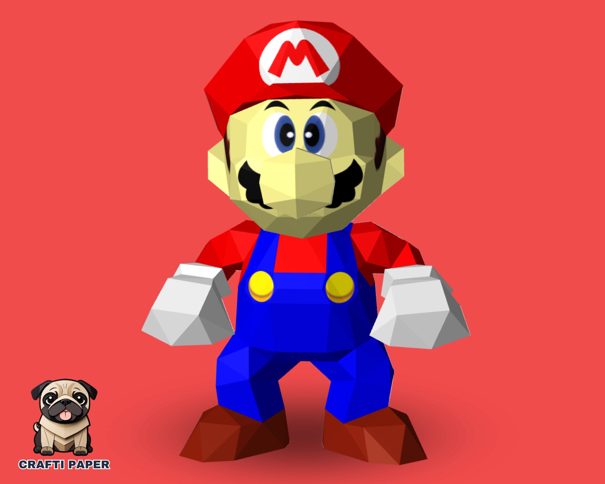 Papermario Papercraft Template Set Mini Pack 2 in 1 Diy 3D Origami for ...