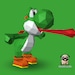 Papercraft Yoshi Template - Fun Paper Model for Mario Fans, Low Poly 3D ...