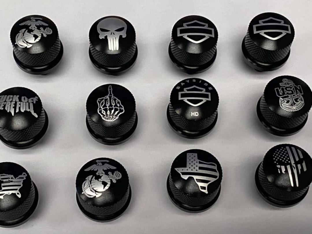 Harley-davidson Seat Bolt | Custom Laser Engraved Thumbscrew - Etsy