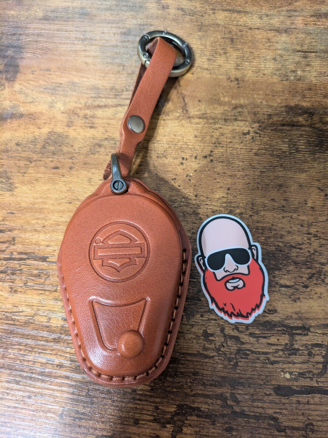 Harley-davidson CVO Key Fob Leather Key Ring - Etsy