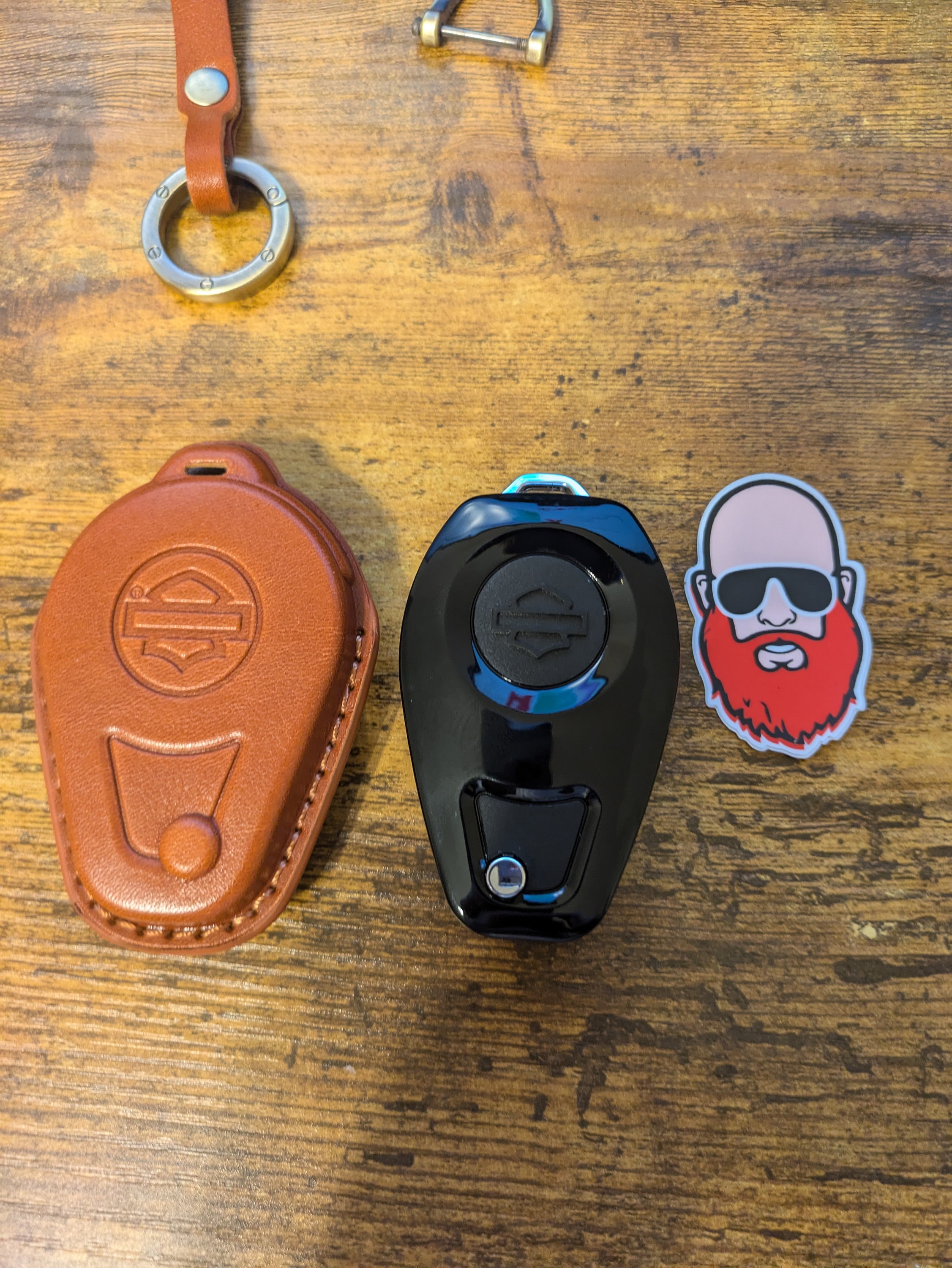 Harley-davidson CVO Key Fob Leather Key Ring - Etsy