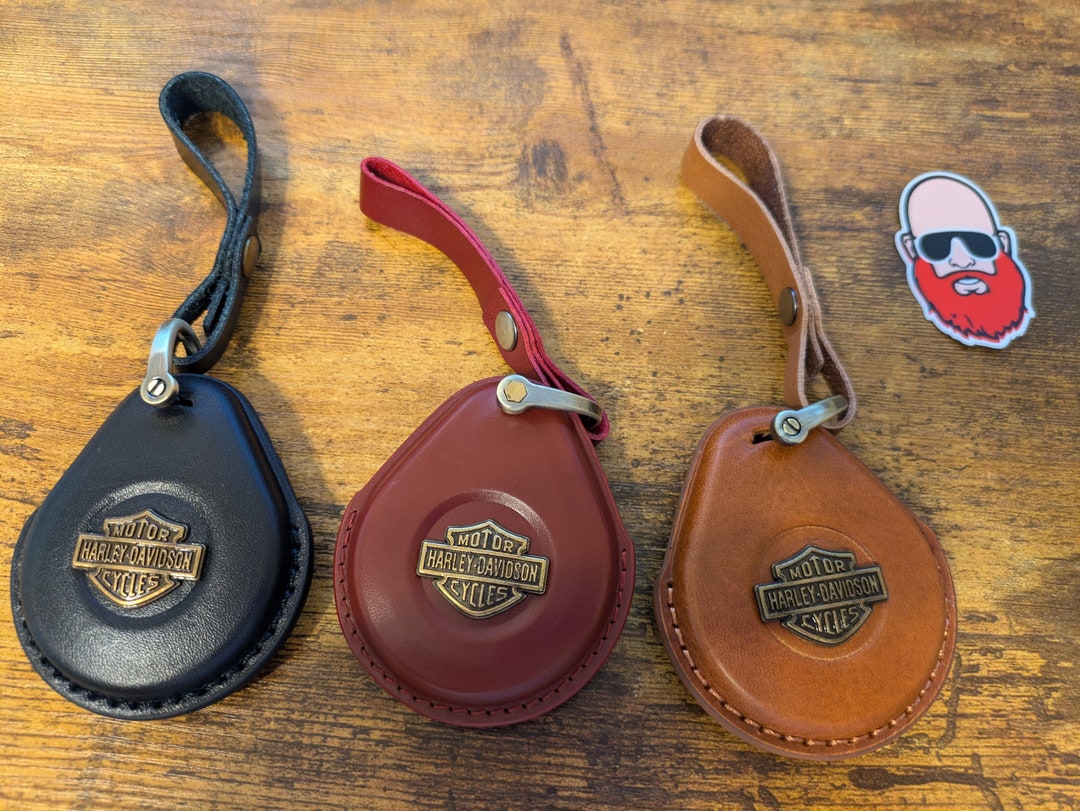Harley-davidson Key Fob Leather Key Ring up to 2023 - Etsy
