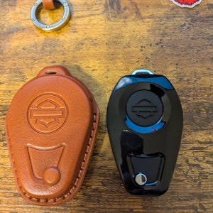 Harley-davidson CVO Key Fob Leather Key Ring - Etsy