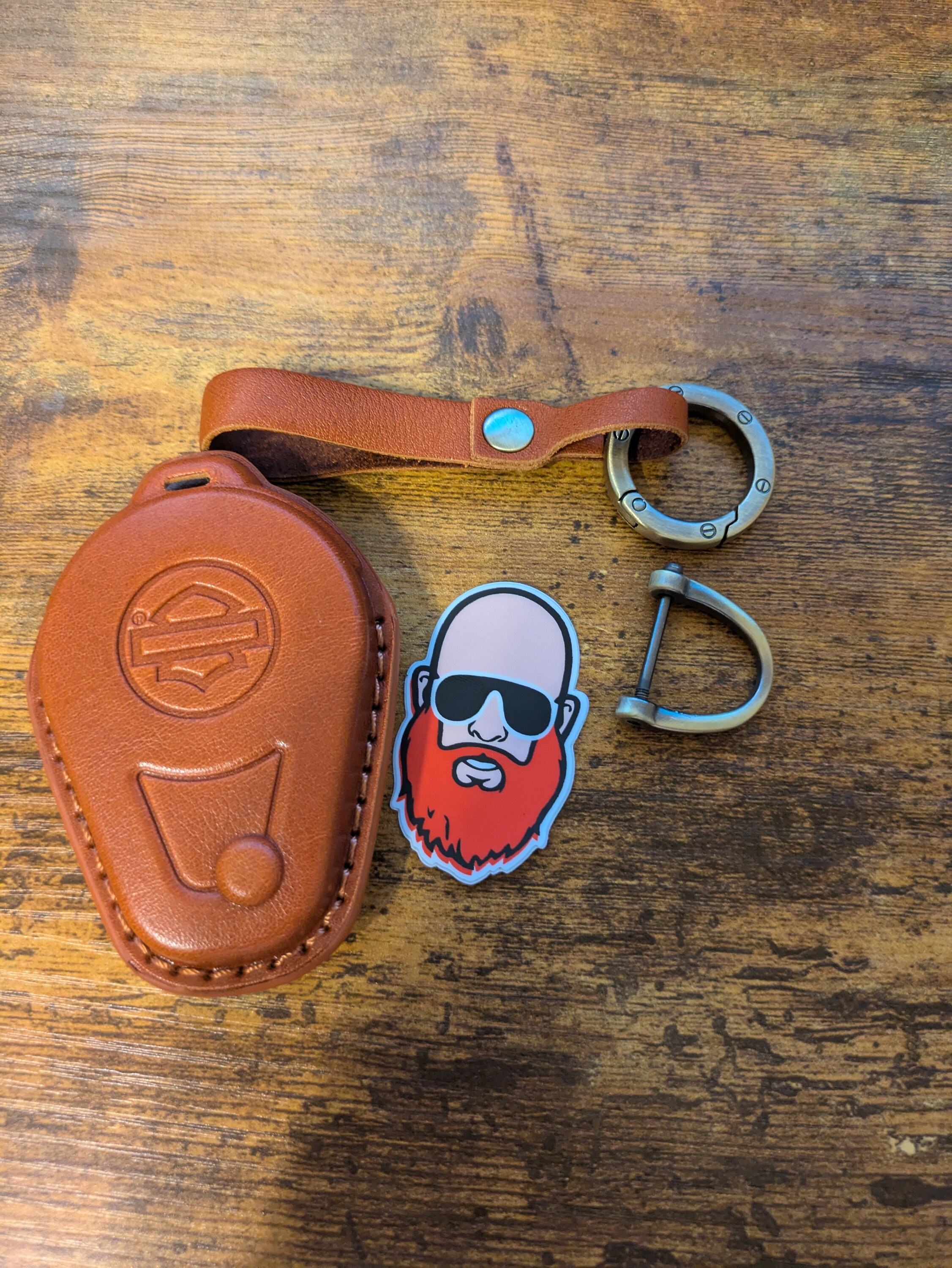 Harley-davidson CVO Key Fob Leather Key Ring - Etsy