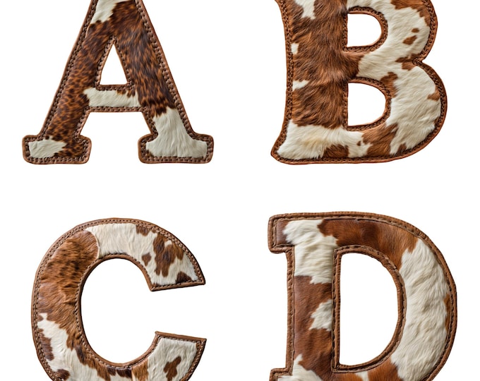 18”custom Handmade Rustic Western Cowhide Letters Home Decor Wall ...