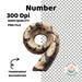 Snake Skin Alphabet & Numbers Clip Art: Watercolor PNG (digital ...