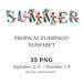 Tropical Flamingo Alphabet: Watercolor Letters & Numbers PNG (digital ...