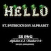 St. Patrick's Day Alphabet Clipart A-Z, Numbers 1-9, 300 DPI PNG ...