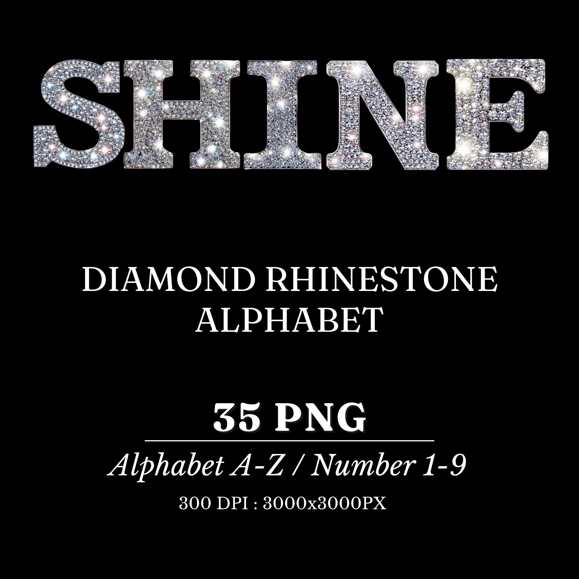 Diamond Rhinestone Alphabet Clip Art: Silver Platinum Letters (PNG ...