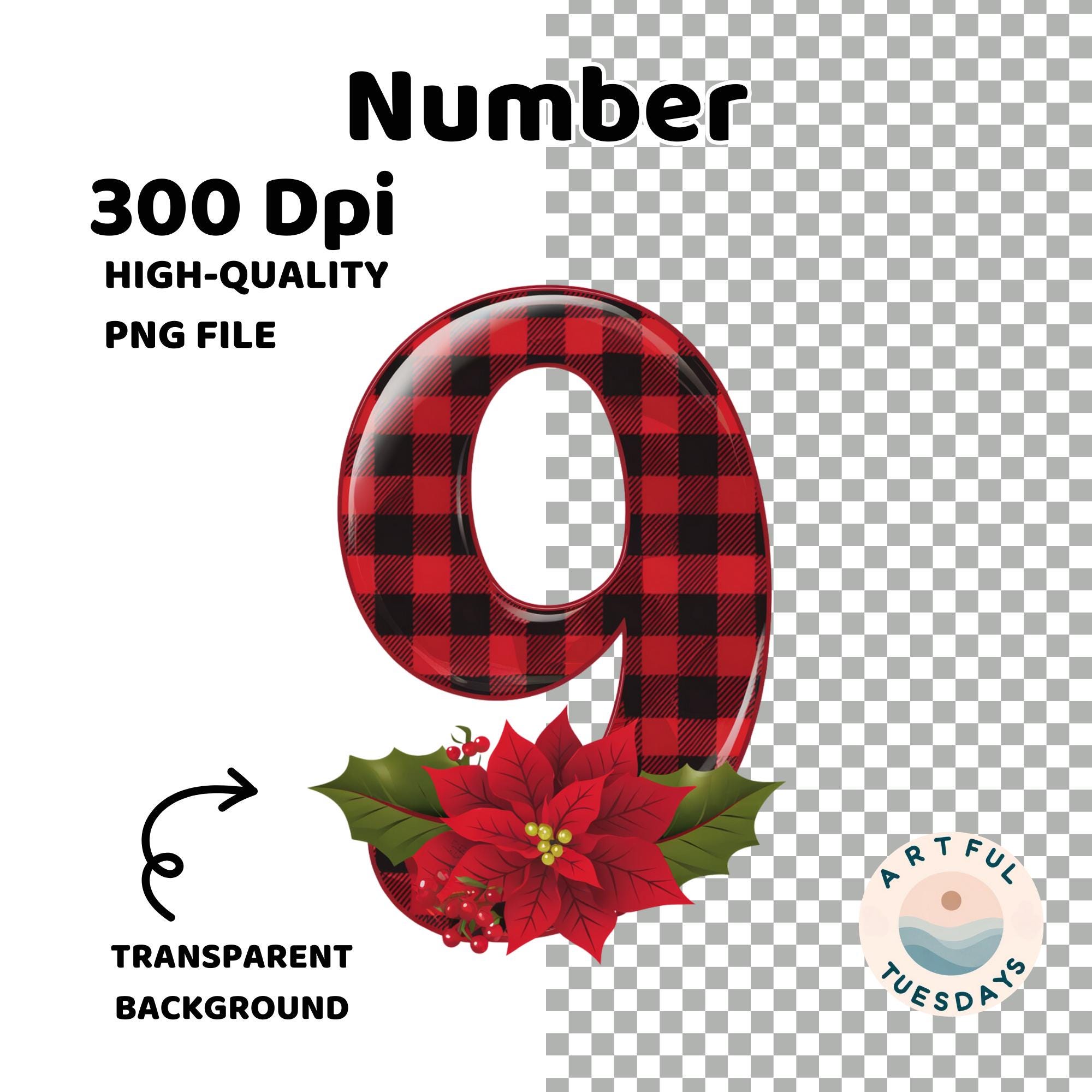 Red Buffalo Plaid Christmas Alphabet PNG: Holiday Clipart (digital ...