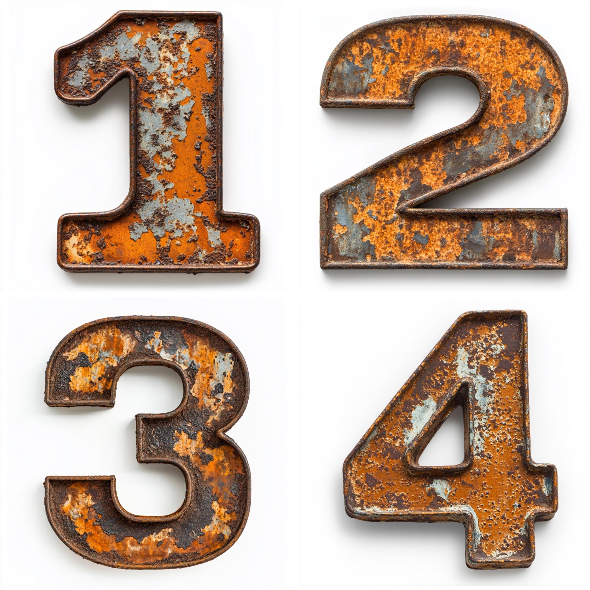 Rusty Metal Alphabet Clipart Steampunk Font PNG Metal Letters A-Z & 0-9 ...