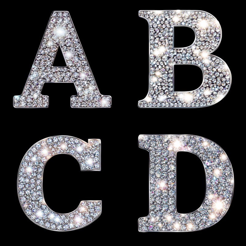Diamond Art Letters Template - Etsy