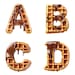 Chocolate Waffle Font: Alphabet & Numbers PNG (digital Download) - Etsy