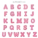 Pink Paw Print Alphabet & Numbers Clip Art (digital Download) - Etsy