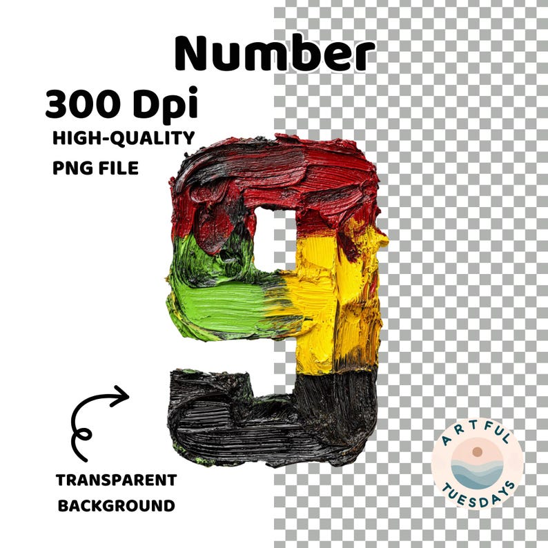 Black History Month Alphabet PNG, Pan-african Impasto Oil Paint Letters ...