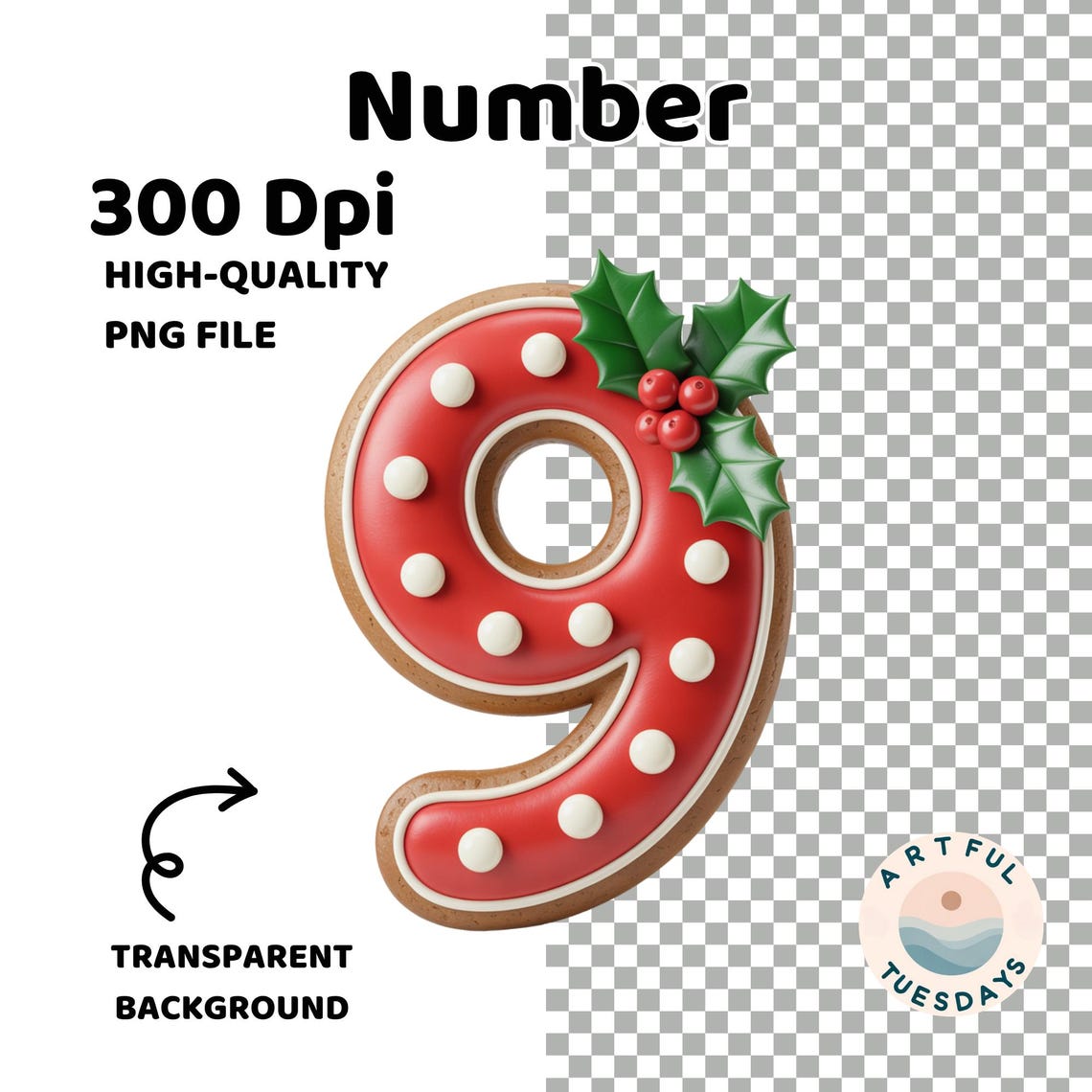 Gingerbread Cookie Alphabet Clipart, Holiday Icing Letters, Numbers ...