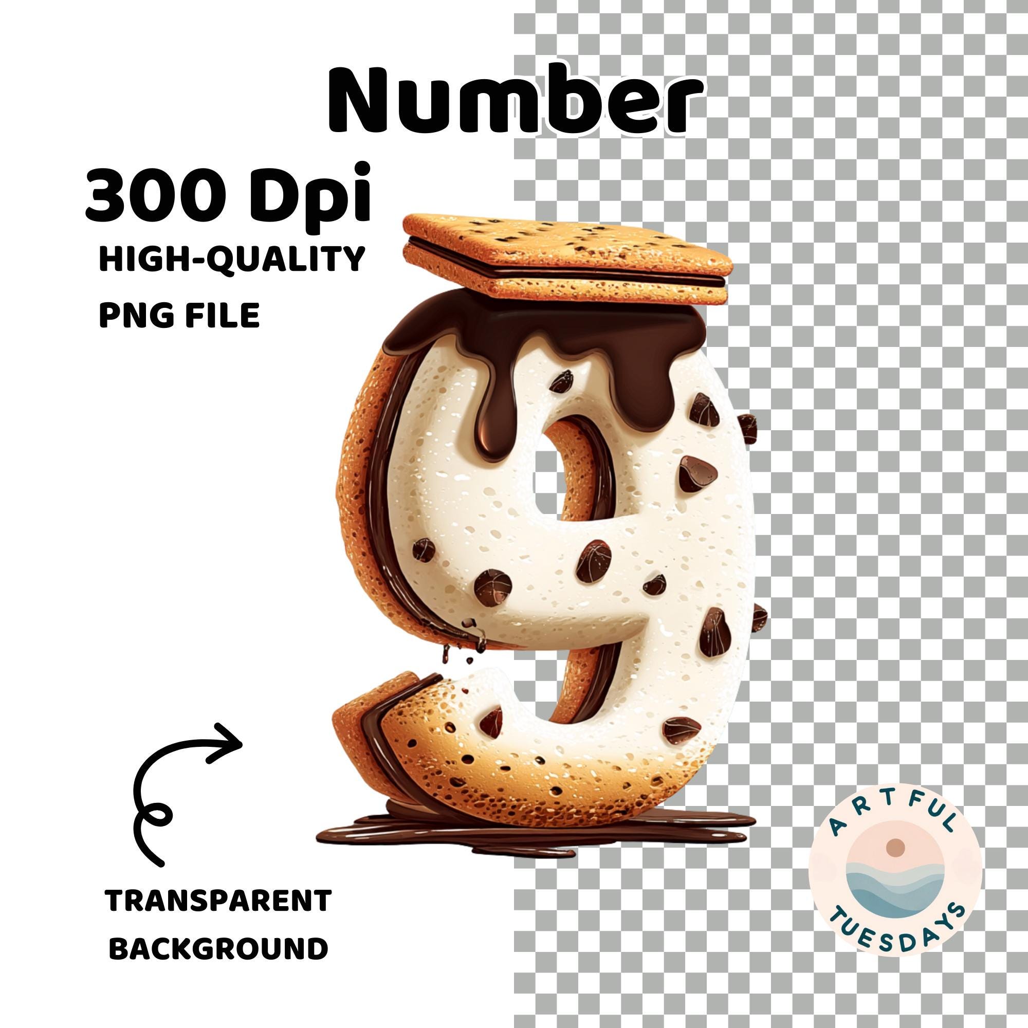S'mores Alphabet Clipart: Chocolate Marshmallow Font (PNG Digital ...