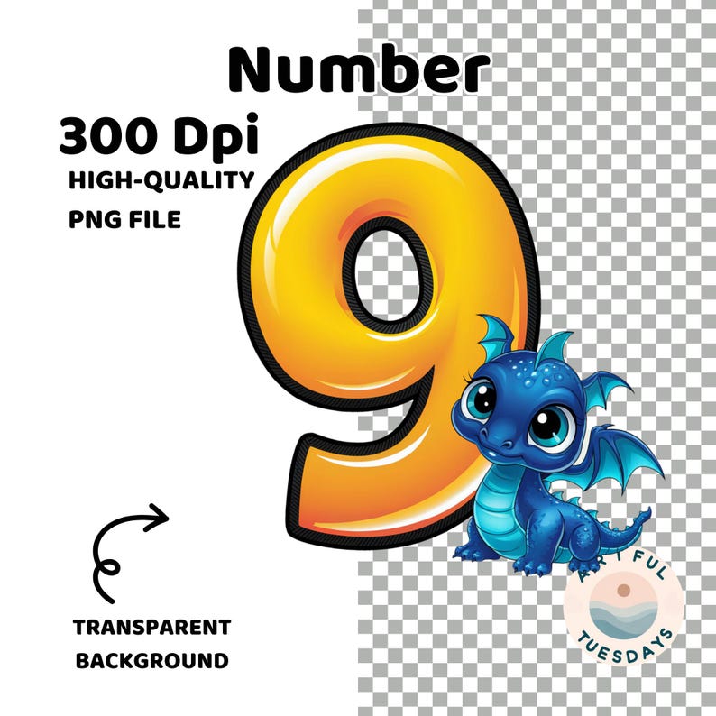 Dragon Cartoon Alphabet A-Z & Numbers 1-9 Clip Art, 300 DPI PNG ...
