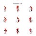 Phoenix Alphabet Clipart: Watercolor Firebird Letters & Numbers ...