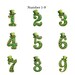 St. Patrick's Day Clipart: Green Glitter Shamrock Letters (PNG Digital ...