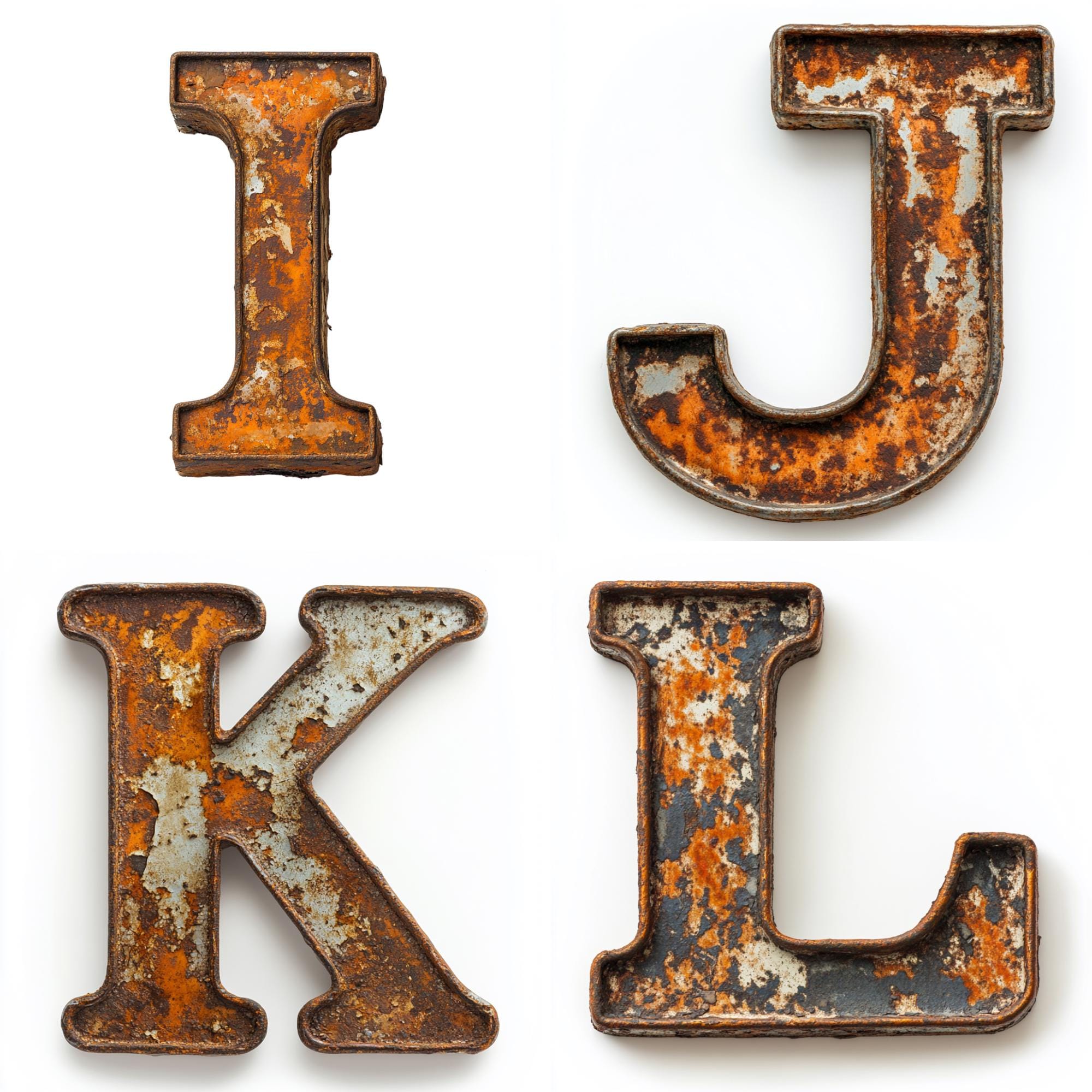 Rusty Metal Alphabet Clipart | Steampunk Font PNG | Metal Letters A-Z ...