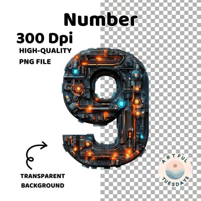 Industrial Alphabet PNG: High-tech Machine Letters & Numbers (digital ...