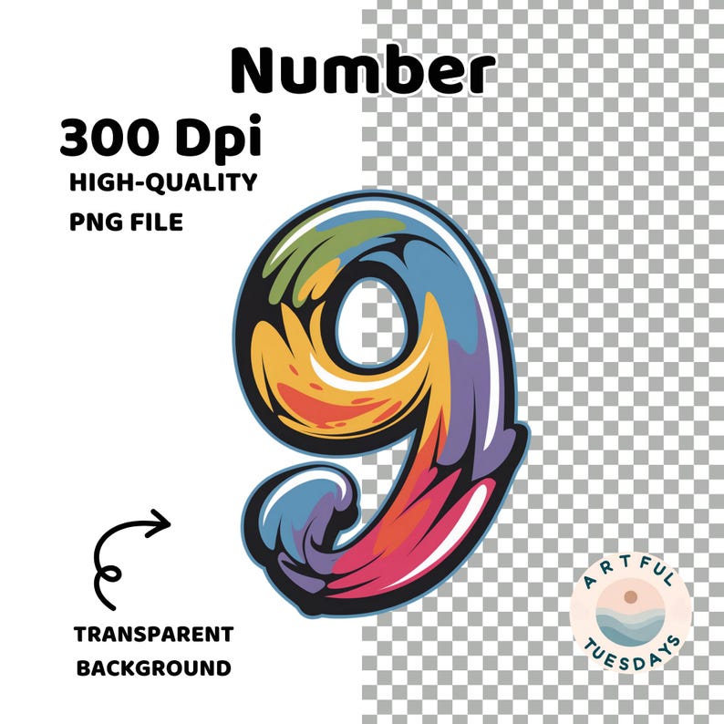 Colorful Graffiti Alphabet A-Z & Numbers 1-9 Clipart, Urban Dripping ...