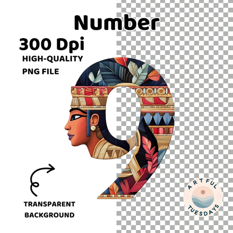 Egyptian Alphabet Clipart A-Z & Numbers 1-9, Digital PNG Letters ...