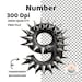 Punk Rock Alphabet Clipart A-Z, Numbers 1-9, 300 DPI PNG, Spiked ...