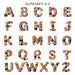 Sushi Alphabet Clipart: A-Z & 1-9 Kawaii Japanese Food Letters (300 DPI ...