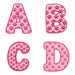 Pink Paw Print Alphabet & Numbers Clip Art (digital Download) - Etsy