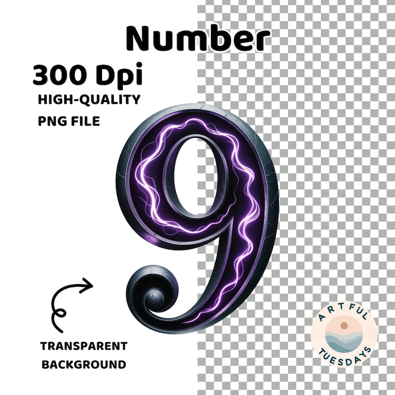 Dark Fantasy Electric Alphabet A-Z 0-9 PNG | Gothic Magic Letters, 300 ...