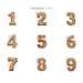Rustic Wood Alphabet & Numbers Clip Art: Boho Woodland PNG (digital ...