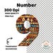 Tribal Alphabet Clipart: Boho Native American Letters & Numbers (PNG ...