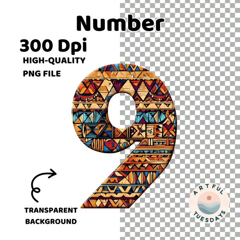 Tribal Alphabet Clipart: Boho Native American Letters & Numbers (PNG ...