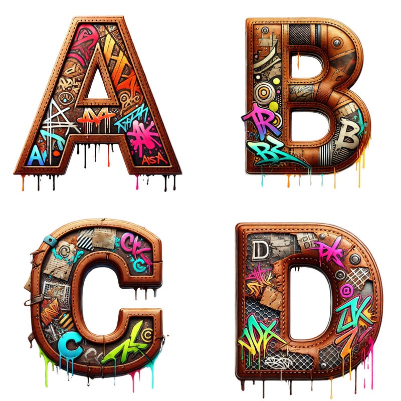 Graffiti Leathers - Etsy