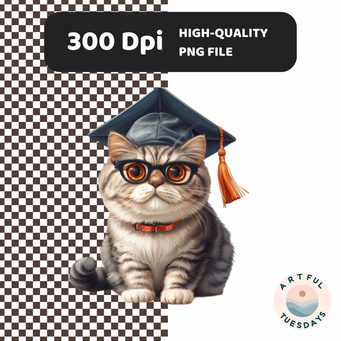 Graduated Cats Clipart: Academic Cat Breeds PNG (digital Download) - Etsy