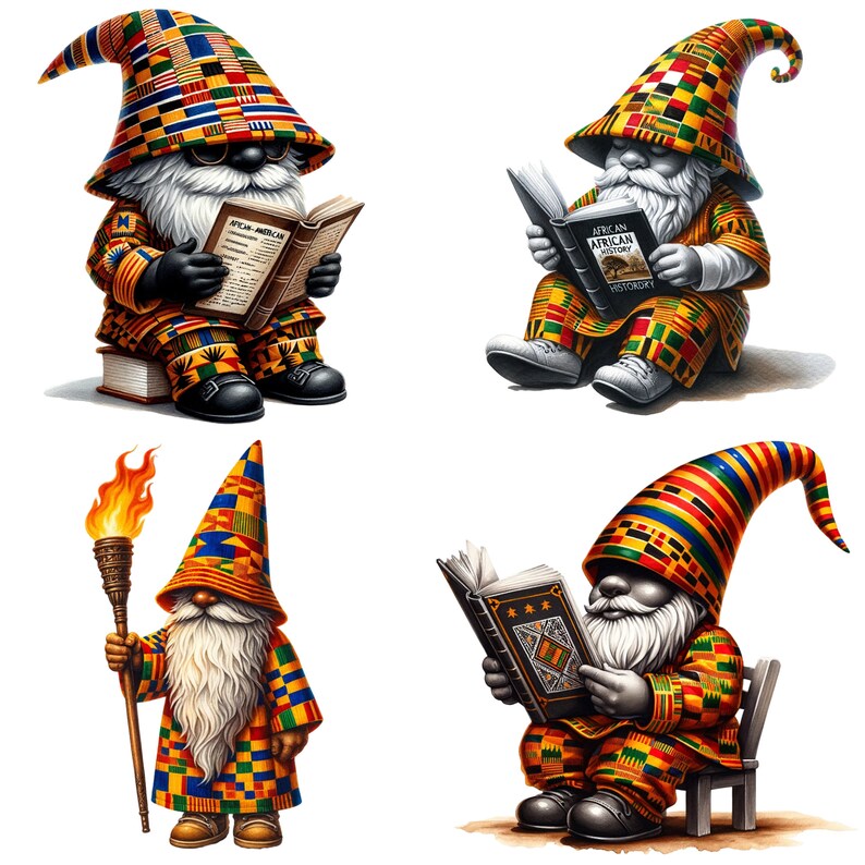African Gnome PNG for Juneteenth & Black History Cultural Celebration ...