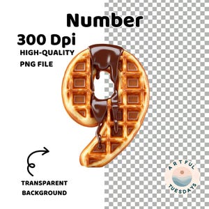 Chocolate Waffle Font: Alphabet & Numbers PNG (digital Download) - Etsy
