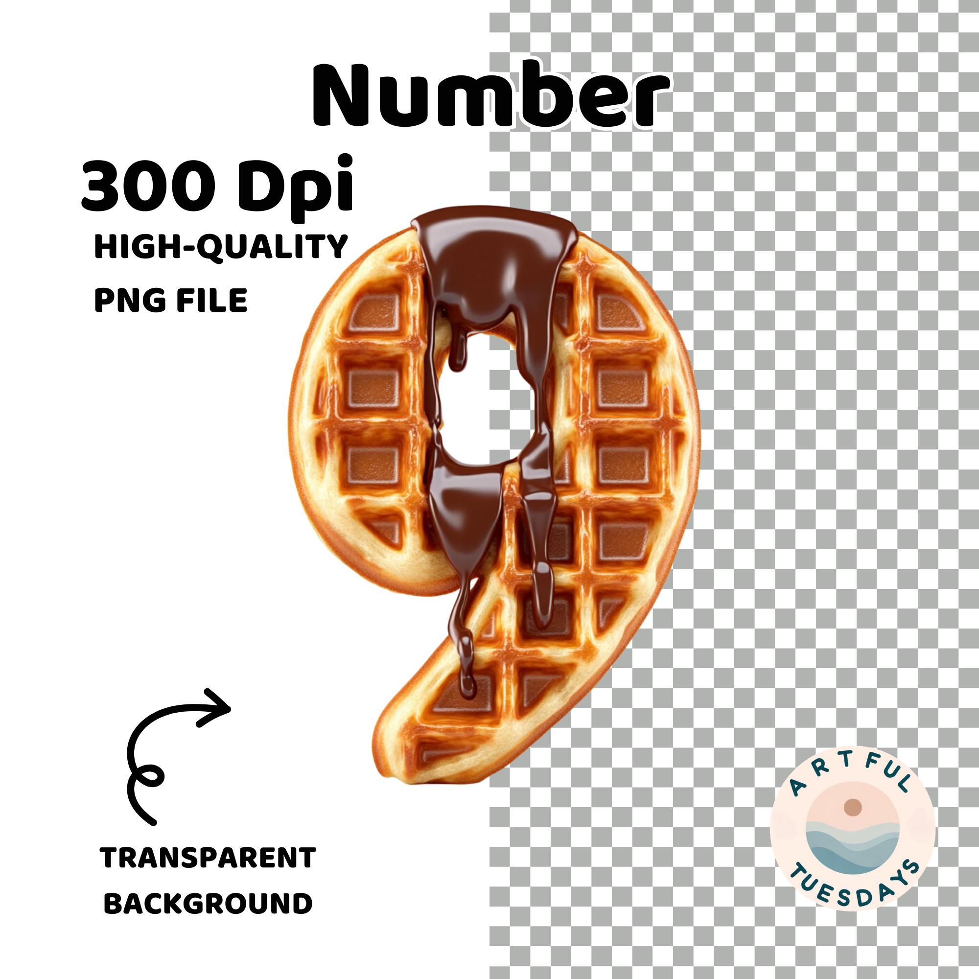 Chocolate Waffle Font: Alphabet & Numbers PNG (digital Download) - Etsy