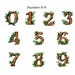 Woodland Alphabet Clipart: Rustic Wood Leaf Font (PNG Digital Download ...